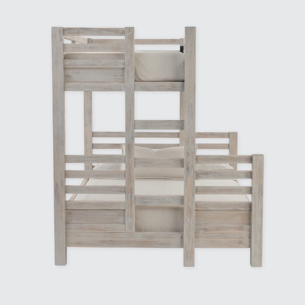 Hamilton XL Twin / Queen Bunk Bed in Chalk White Finish – BunkRoomHome