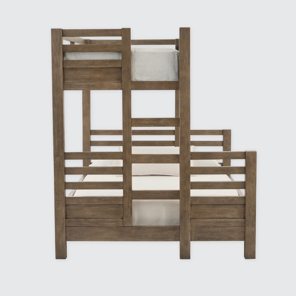 Hamilton XL Twin / Queen Bunk Bed in Vintage Smoke Finish – BunkRoomHome