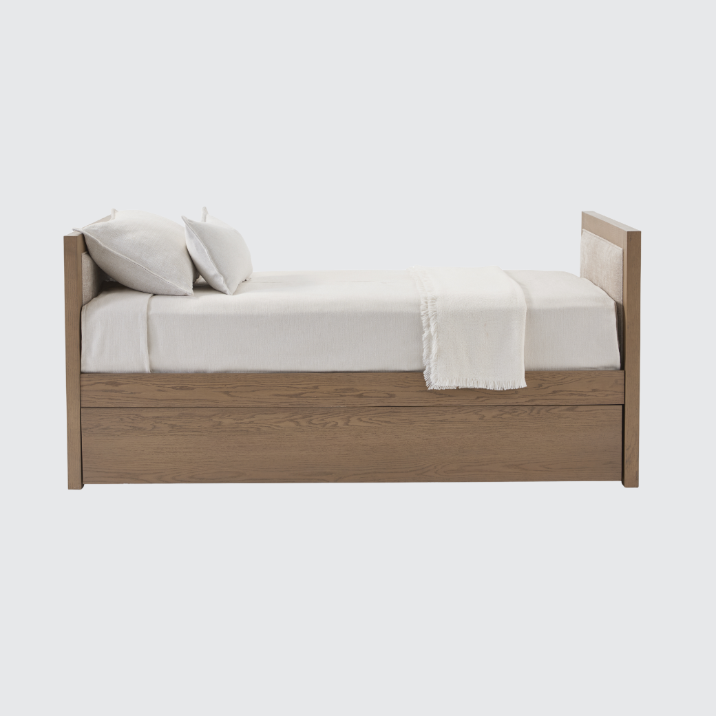 Urban Loft Twin Daybed with Trundle in Modern Latte Finish – BunkRoomHome