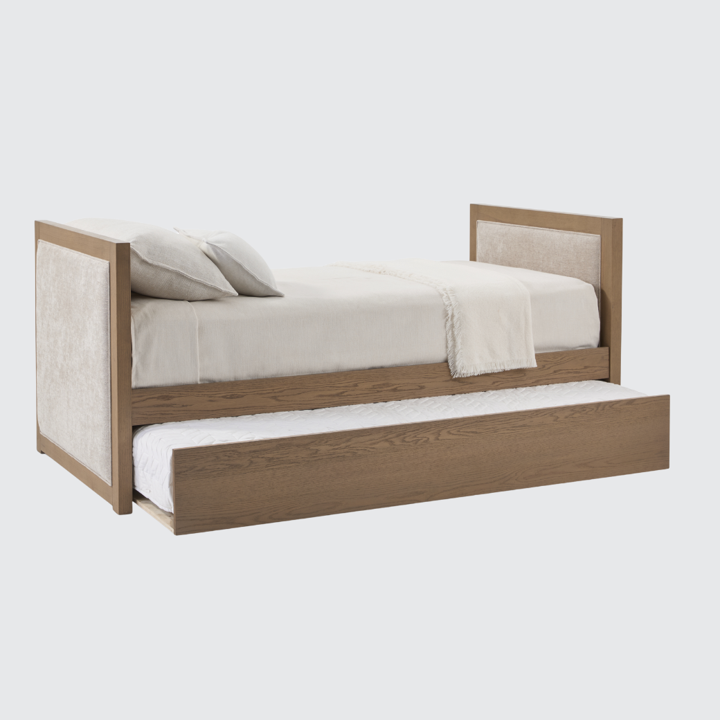 Urban Loft Twin Daybed with Trundle in Modern Latte Finish – BunkRoomHome