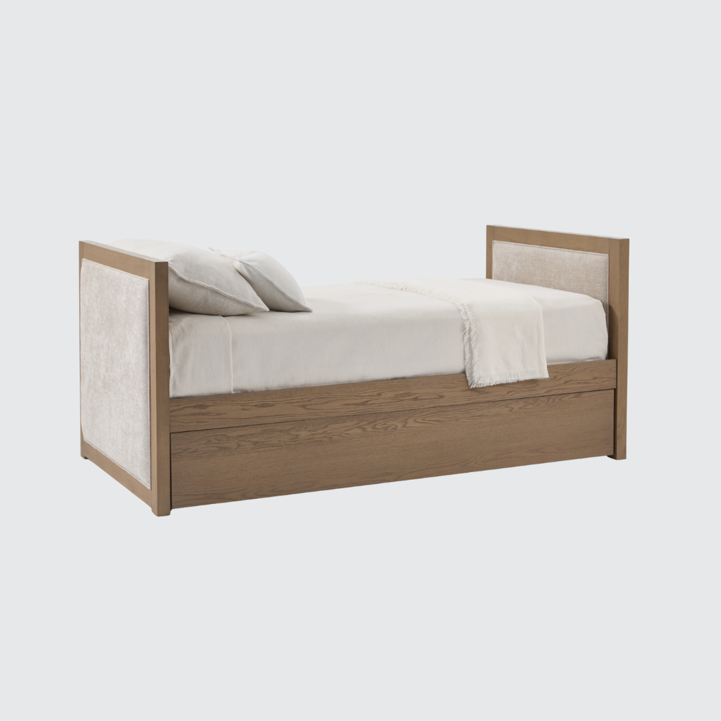Urban Loft Twin Daybed with Trundle in Modern Latte Finish – BunkRoomHome
