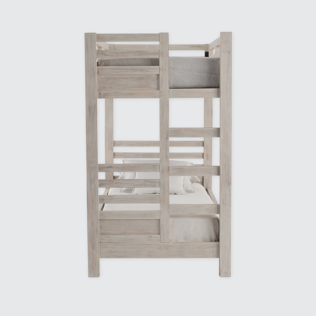 Hamilton XL Twin / XL Twin Bunk Bed in Chalk White Finish – BunkRoomHome