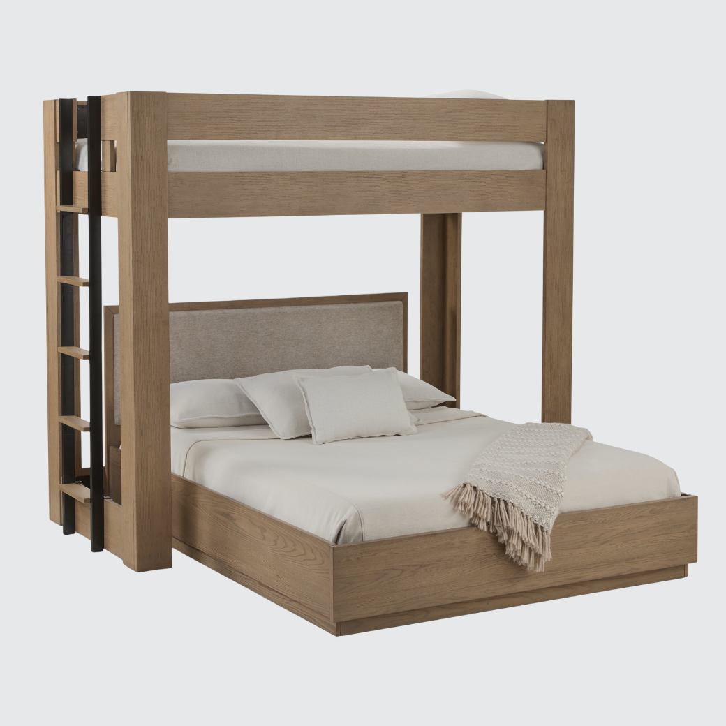 Urban Loft XL Twin Canopy Bed in Modern Latte Finish – BunkRoomHome
