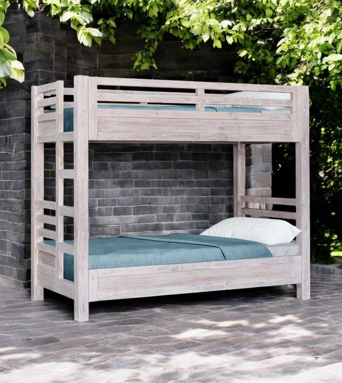 Hamilton XL Twin / XL Twin Bunk Bed in Chalk White Finish – BunkRoomHome