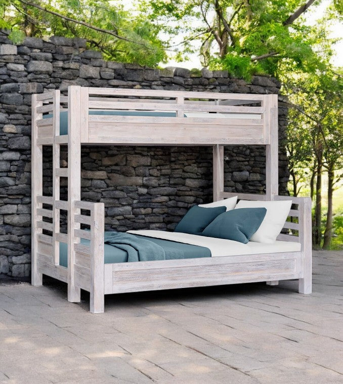 Hamilton XL Twin / Queen Bunk Bed in Chalk White Finish – BunkRoomHome