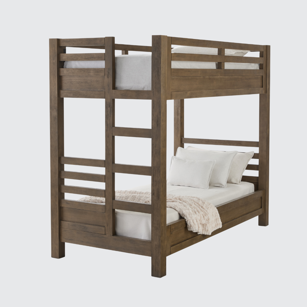 Hamilton XL Twin / XL Twin Bunk Bed in Vintage Smoke Finish – BunkRoomHome